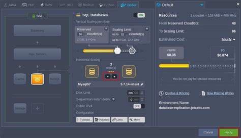 scalable mysql master slave replication in docker containers