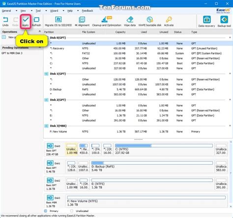 convert gpt disk to mbr disk in windows 10 tutorials