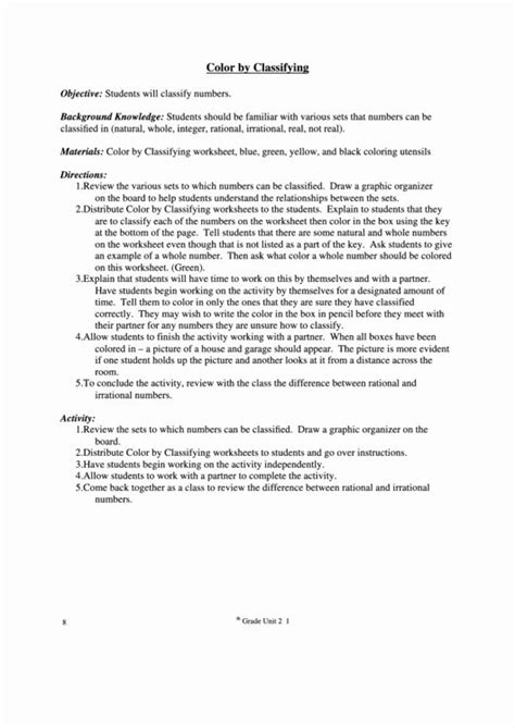 50 Classifying Real Numbers Worksheet