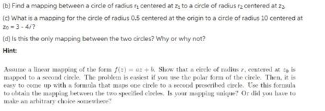 solved consider the circle of radius r centered at a point