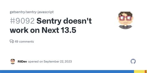 sentry doesn t work on next 13 5 · issue 9092 · getsentry sentry javascript · github