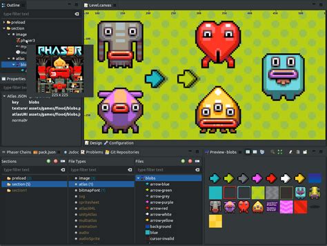 phaser editor v2 development progress report 2 phaser editor 2d blog html5 games ide
