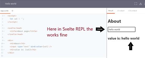 javascript simple svelte code works in repl but not in vscode stack overflow