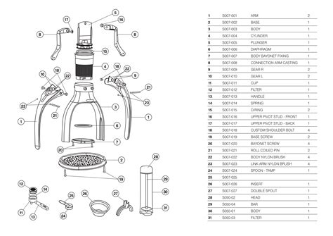 Espresso Machine Diagrams Parts