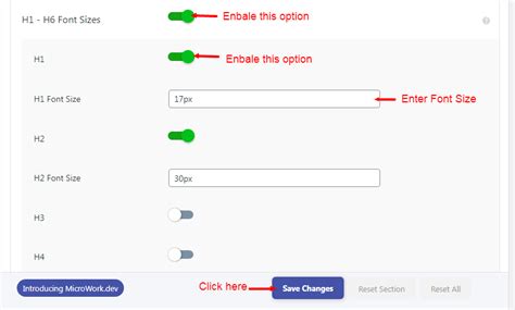 how to modify the h1 h6 size for mobile devices amp tutorials