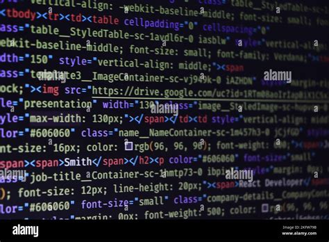 Programming Code Abstract Screen Of Software Developer Computer Script