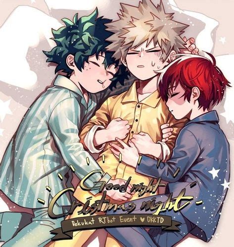 Les 20 meilleures images de MHA Izuku x Shoto x Bakugo héro