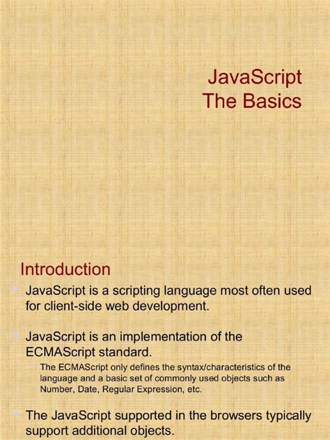 javascript basics pdf