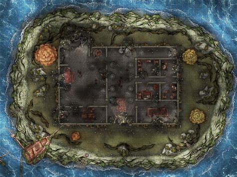 Sieged Base Battle Map Dnd Battle Map Dandd Battlemap Etsy Canada