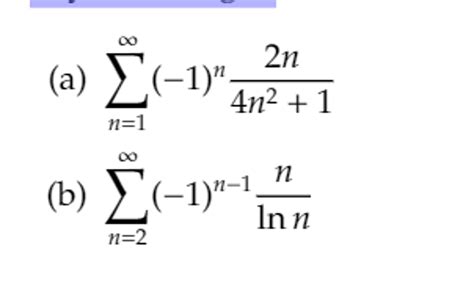 solved determine whether the alternating series converges