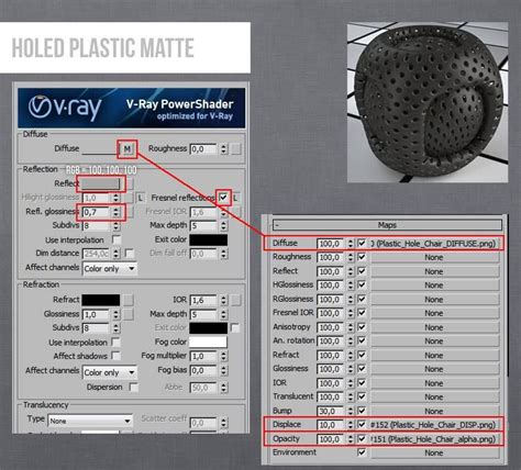 Vray Plastic Holed 3DS Max Material 3ds Max 3ds Max Tutorials