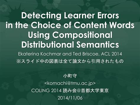 pdf detecting learner errors in the choice of content words using compositional distributional