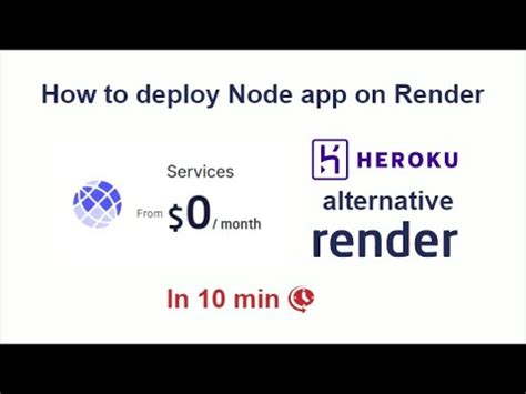 How To Deploy Node Js To Render Heroku Alternative YouTube