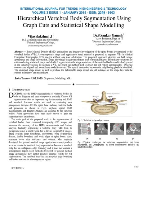 hierarchical vertebral body segmentation using graph cuts and statistical shape modelling pdf