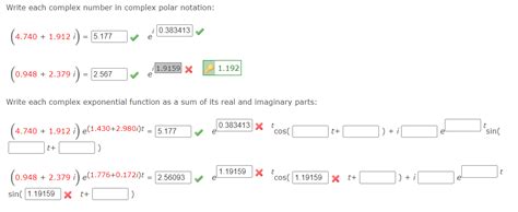 solved write each complex number in complex polar notation