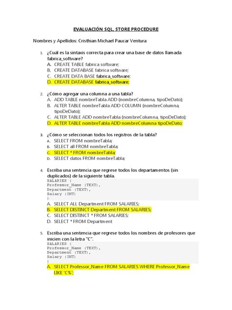 examen sql sp pdf sql ingeniería de software