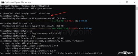 How To Create A Virtual Environment In Python Javatpoint