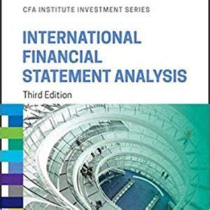 Purchase Cheap EBook PDF International Financial Statement Analysis