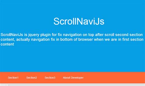 jquery和css3顶部固定导航菜单特效插件效果演示 jquery之家 自由分享jquery、html5、css3的插件库
