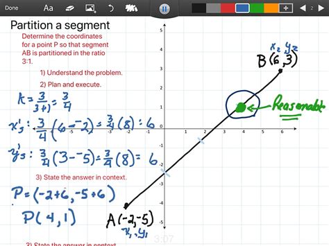partition a segment math geometry lines showme