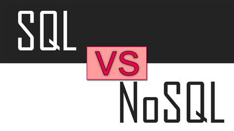 sql vs nosql