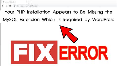 LIVE How To Solve PHP Installation Appears To Be Missing The MySQL