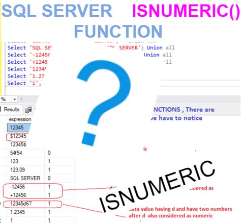 sql server isnumeric function sql skull