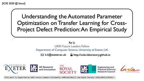 understanding automated param optimization on transfer learning for cross project defect
