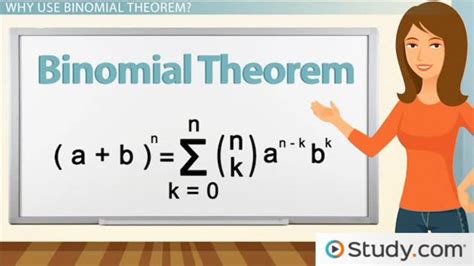 binomial theorem coefficient calculation formula and examples video and lesson transcript