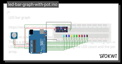 Led Bar Graph With O Copy Wokwi Esp32 Stm32 Arduino Simulator