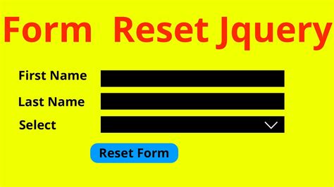 form reset jquery ujjwal technical tips youtube