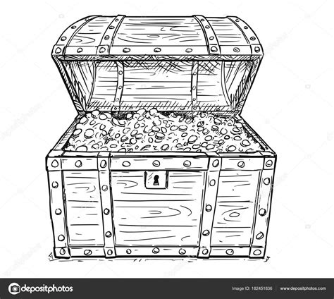 Pirate Treasure Chest Drawing