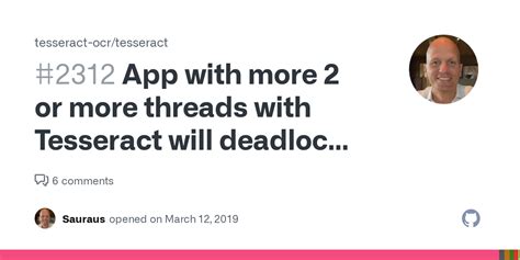 app with more 2 or more threads with tesseract will deadlock on linux but not on osx · issue