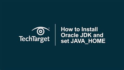 How To Install Oracle JDK And Set JAVA HOME YouTube