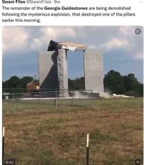 Georgia Guidestones Blown Up