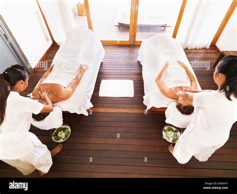Woman Massaging Man Hi Res Stock Photography And Images Alamy