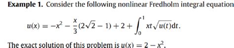 high precision numerical solution of the nonlinear volterra integral equation ~ mathematica