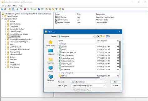 How To Export Active Directory Users To CSV Petri
