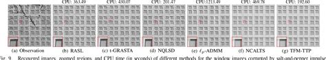 figure 9 from tensor factorization via transformed tensor tensor product for image alignment