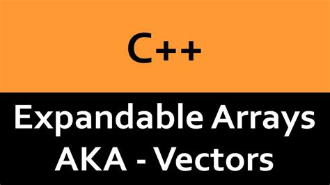 using the vector class in c youtube