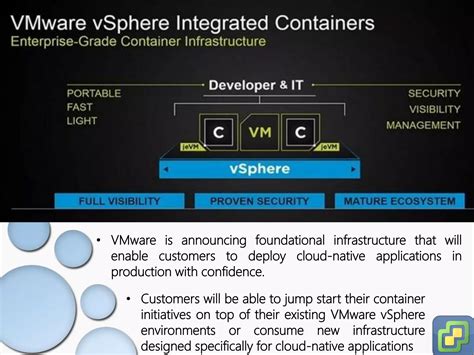 VMware Goes Container Crazy With VSphere Integrated Containers PPT