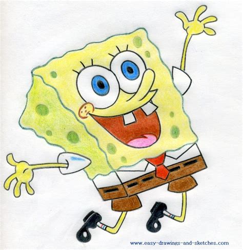 How To Draw Spongebob Squarepants In Few Easy Steps Spongebob