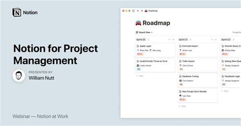 Notion At Work Notion For Project Management Notion Webinars
