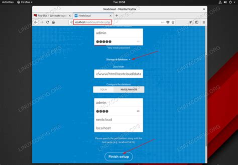 Cómo instalar Nextcloud en el servidor RHEL 8 CentOS 8