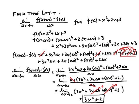 limit limit of difference quotient example 2 math limits showme