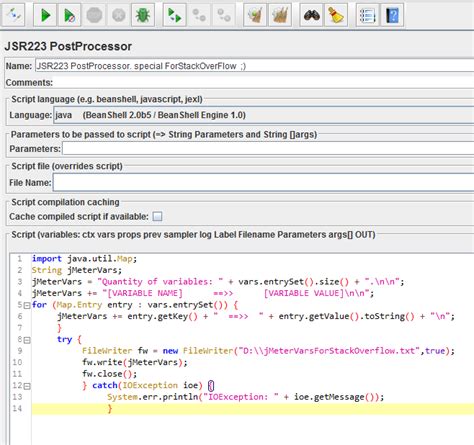 Jmeter Showing The Values Of Variables Stack Overflow