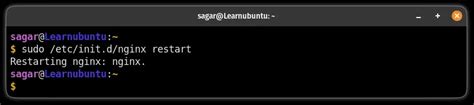 Restart Nginx On Ubuntu