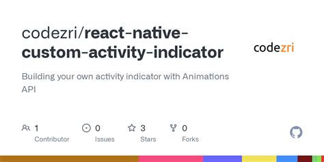 GitHub Codezri React Native Custom Activity Indicator Building Your