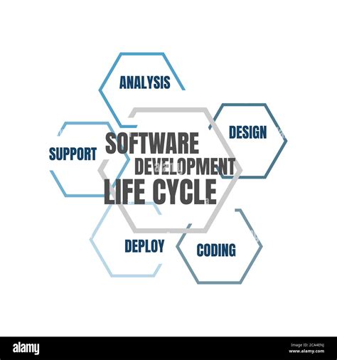 Software Development Life Cycle Vector Illustration Stock Vector Image