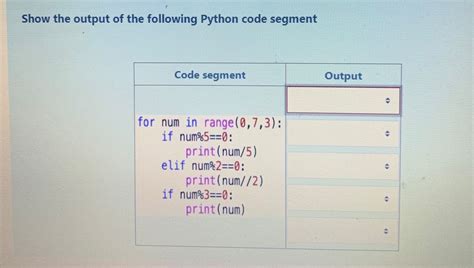 answered show the output of the following python… bartleby